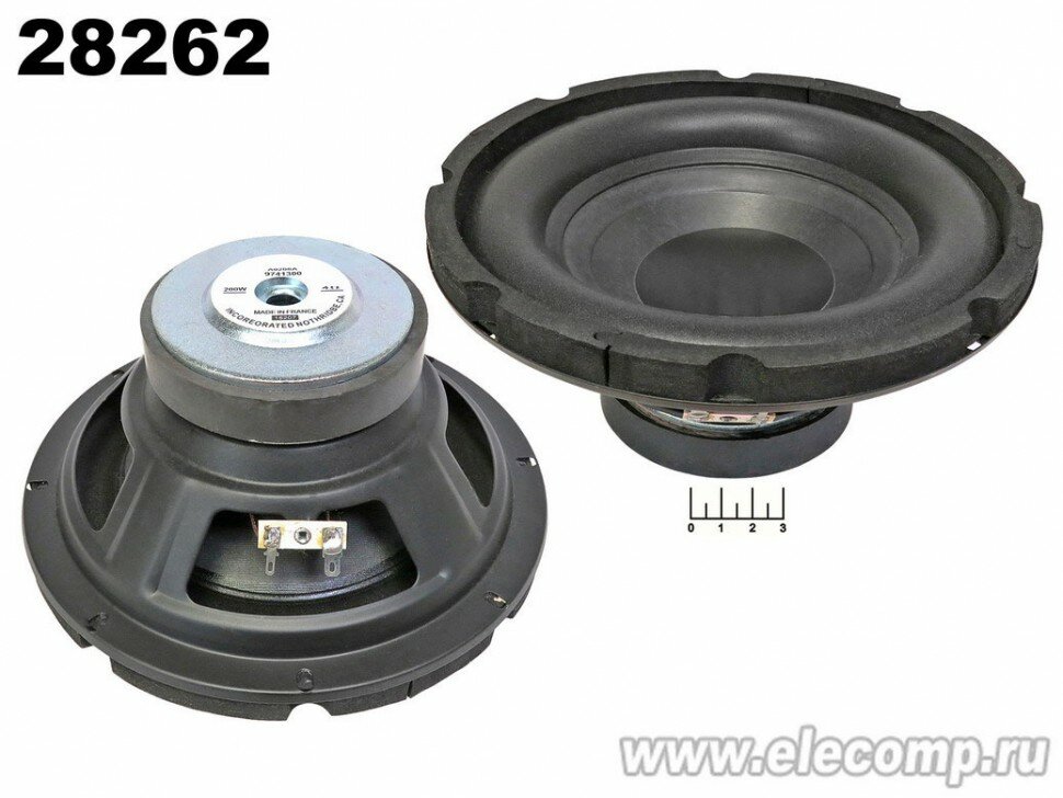 Динамик 4 Ом 200W 200х106мм 8" A0208A (магнит 100мм)