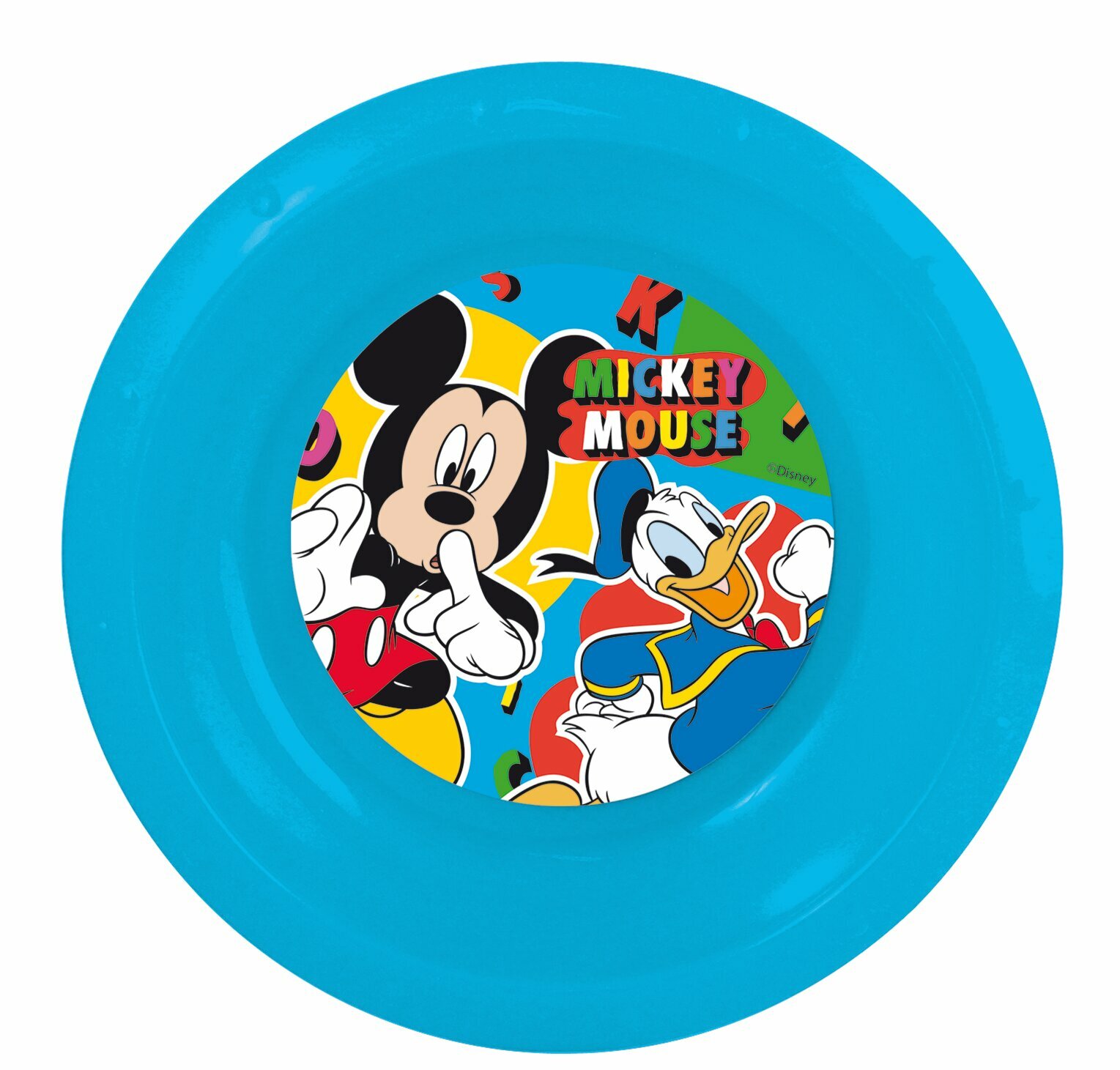 Тарелка глубокая пластиковая детская, для СВЧ. Микки Классное лето