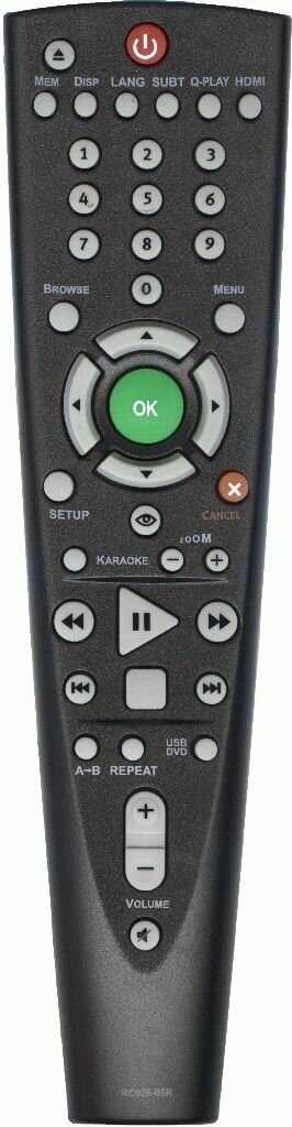Пульт RC026-05 (RC026-01) для DVD-плеера BBK