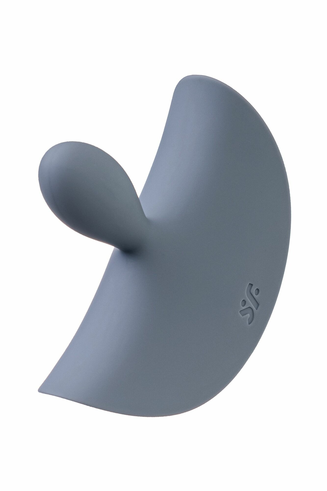 Серая анальная вибровтулка Booty Absolute Beginners 2 - 7,9 см,7,9 см,1,7 см, серый, силикон, с вибрацией, Унисекс, Анальные игрушки