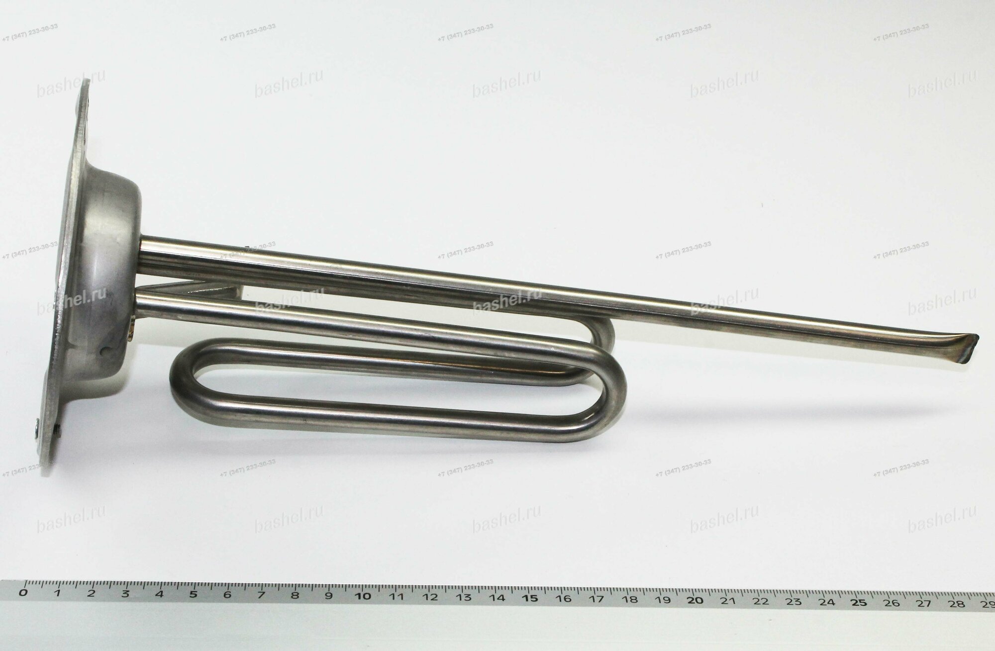ТЭН ЭВН TW PA 1500W M8 L-300mm (фланец 70/120мм 5 отверстий)