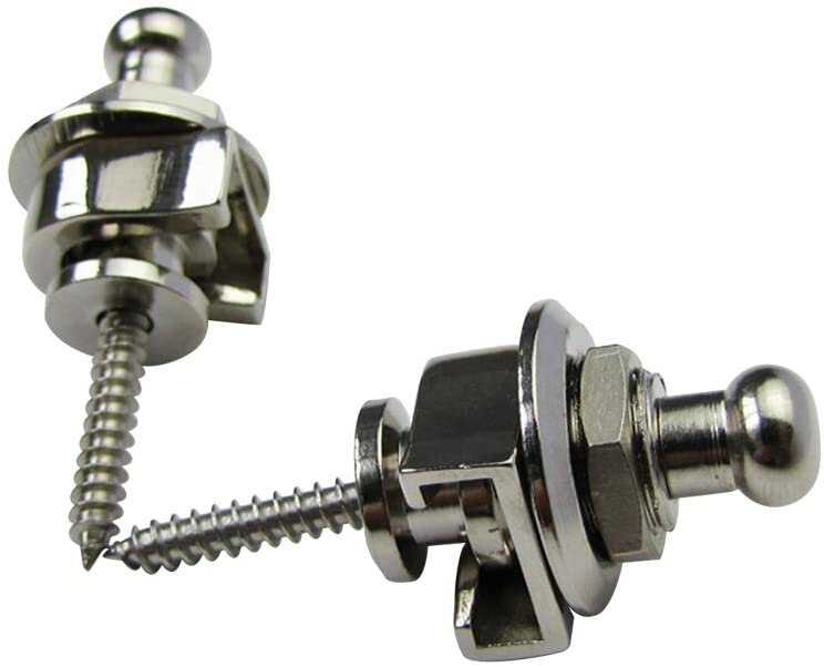 Комплект стреплоков (пара) Musiclily m183 schaller copy license, хром (пара)