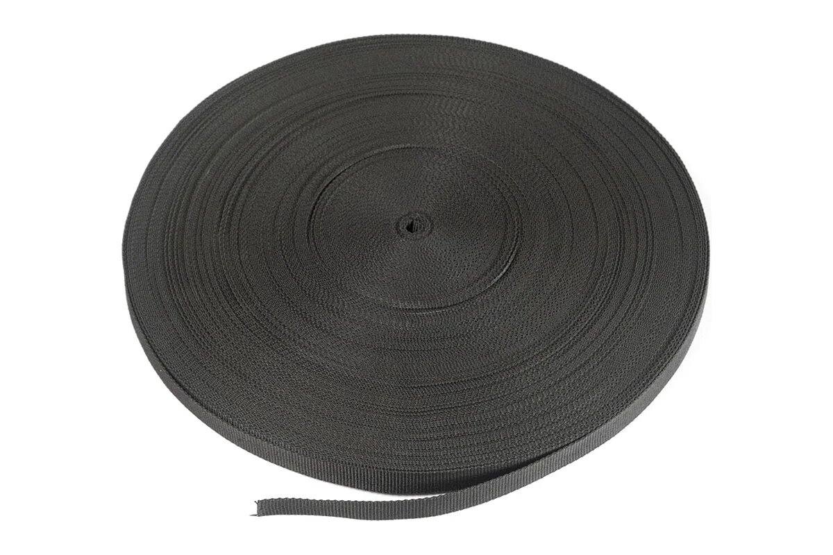 Промрукав монтажная текстильная лента 20 мм черная, рулон 1 шт, PR08.13067, для кабеля