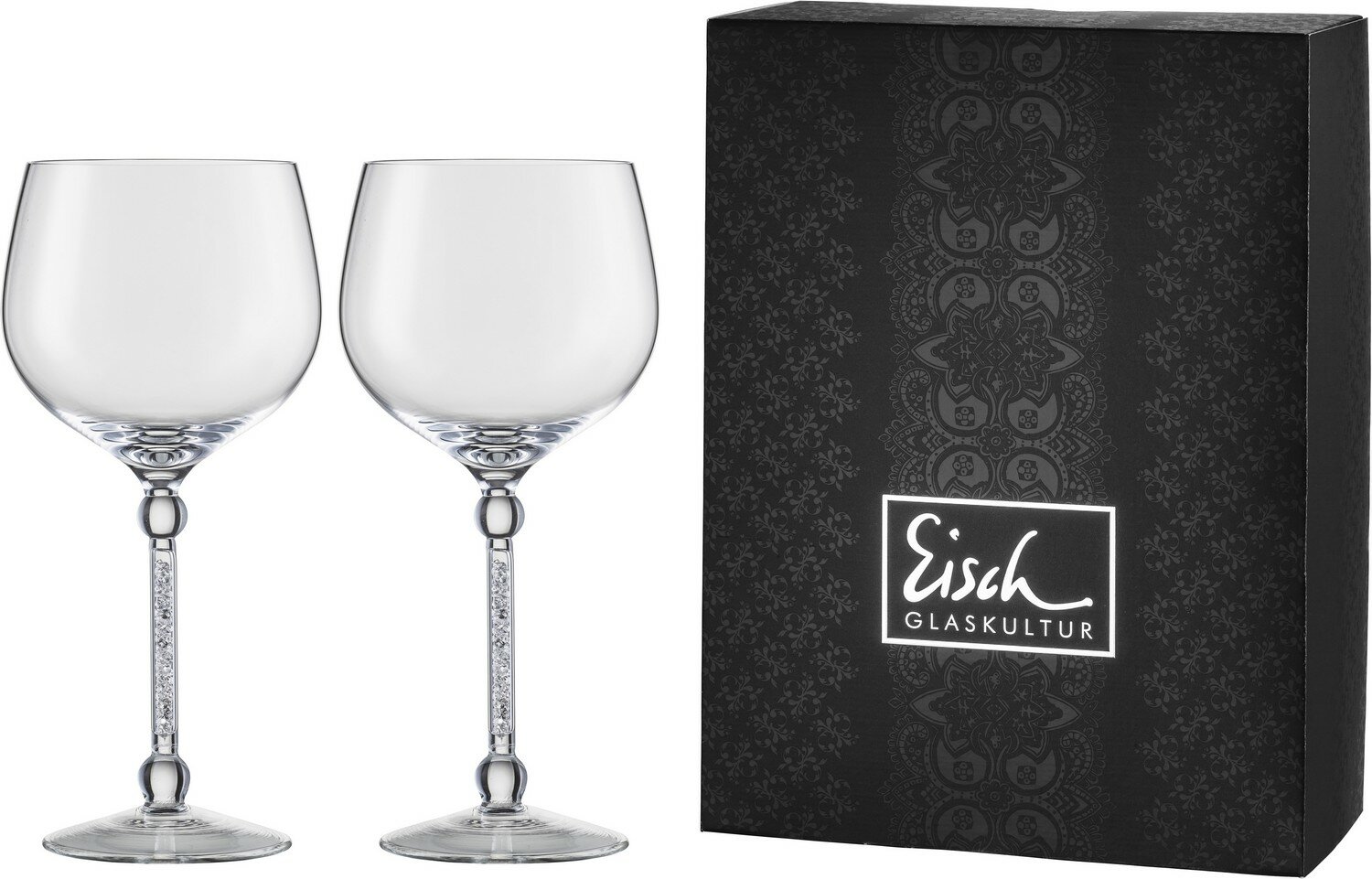 15141011 Бокал для Бургундского вина 514/010 - набор 2 шт в подарочной упаковке, 10 Карат Сенсис плюс, EISCH