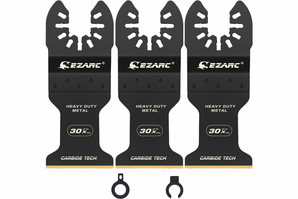 Ezarc 801113 Карбидные насадки тяжелых и твердых металлов и гвоздей реноватора набор 3 шт