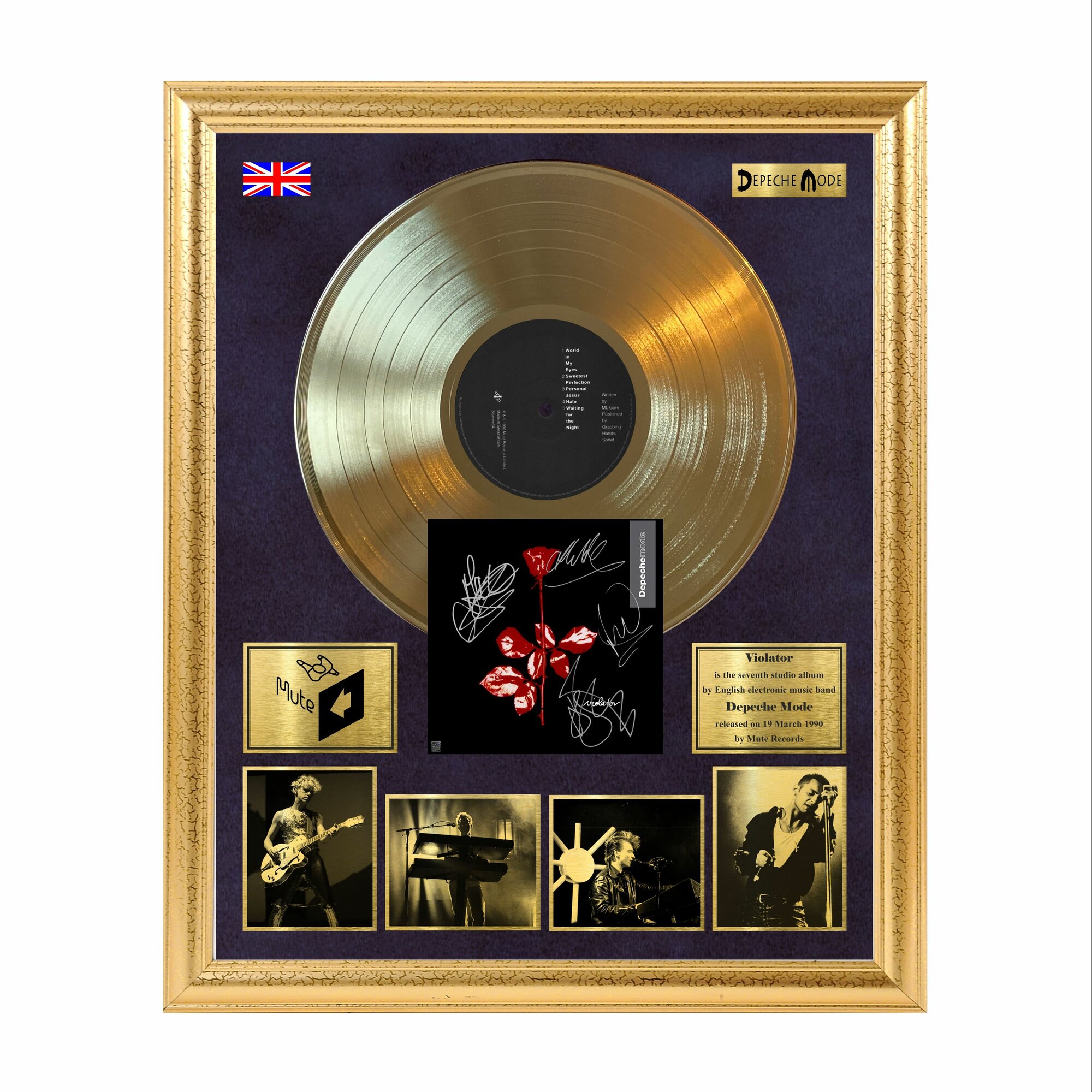 Золотой диск Depeche Mode Violator