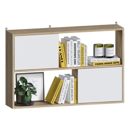 Настенная полка Комбо-1 Дуб сонома/Белый