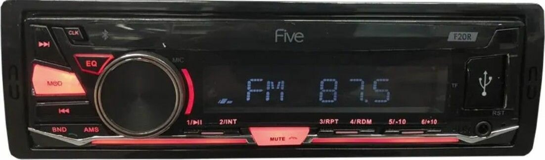 Автомагнитола Five F-20R, красный