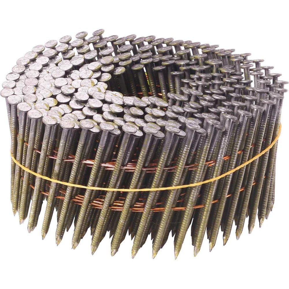 Барабанный гвоздь Пневмопарк 2,5х70 мм, ершённый 1200 шт МР-651896, Угол наклона гвоздя