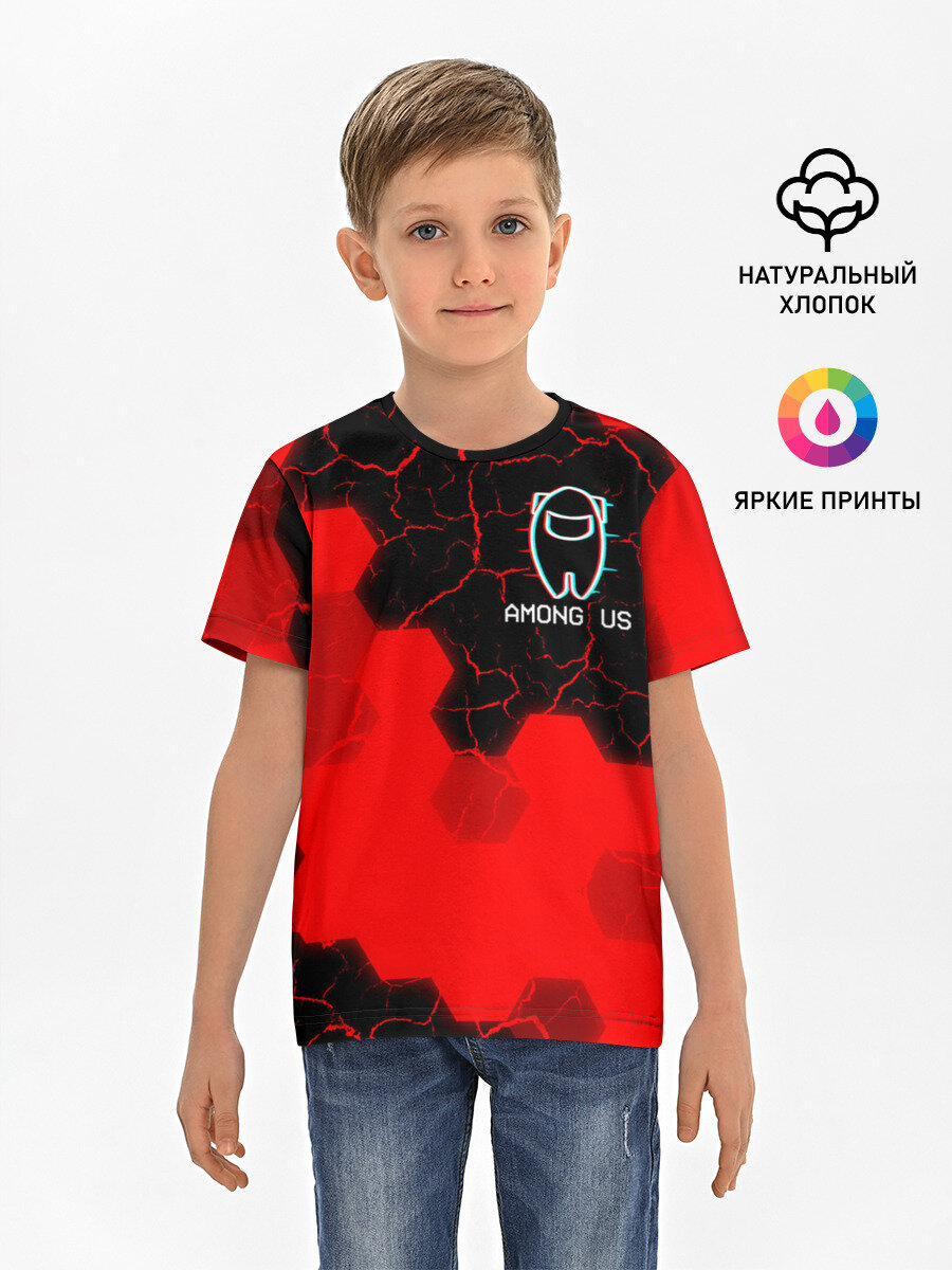 Футболка хлопковая детская AMONG US / АМОНГ АС