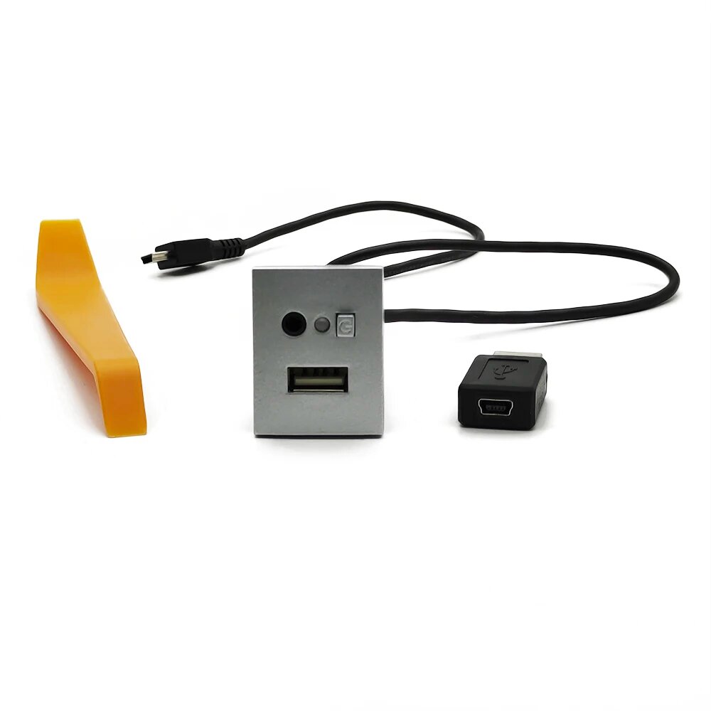 Для Ford Focus 2 MK2 2009 2010 2011 C-MAX Kuga Mk1 Автомобильный USB AUX входной адаптер Silver