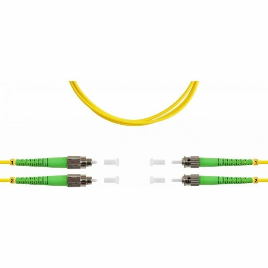 Патч-корд оптический Toplan , дуплексный, FC/APC-ST/APC, SM 9/125, 150 м, LSZH