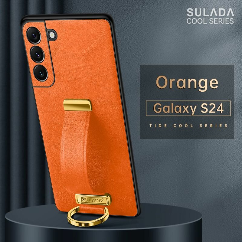 SULADA Роскошное коже чехол для Samsung Galaxy S24 (Самсунг Галакси С24) Нескользящий и удобный