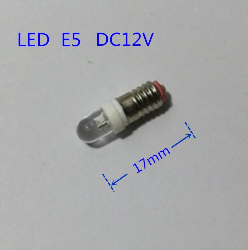 Светодиодные лампы MILBLOON E5, DC6V, желтые, 10 шт.