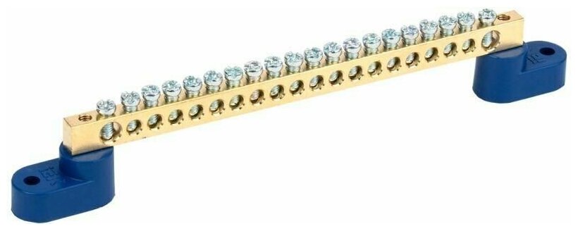 Шина нулевая ШНИ-6х9-20 У2-С на 2-х. угл. изол. IEK YNN10-69-20C2-K07