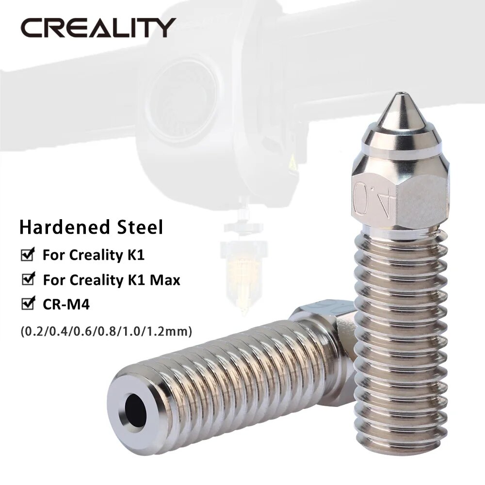 CREALITY Сопло из закаленной стали для 3D-принтера K1 0.8mm-1pcs