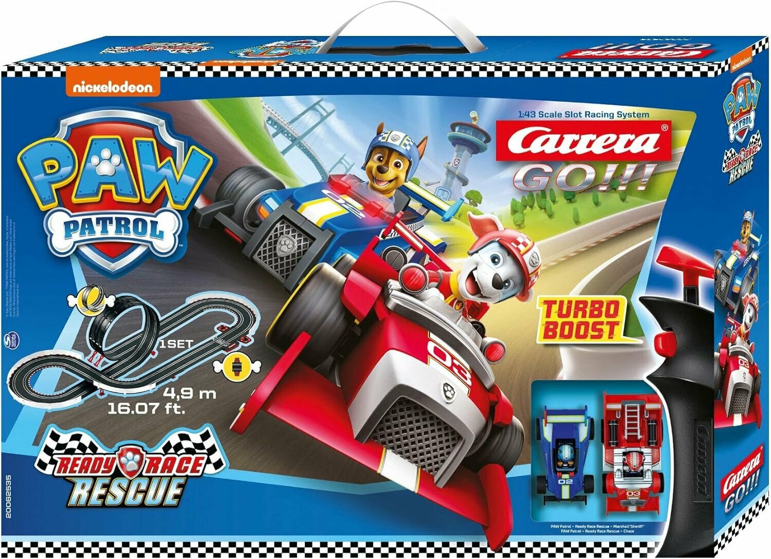 Автомобильная трасса Carrera Go Paw Patrol Ready Race 20062535