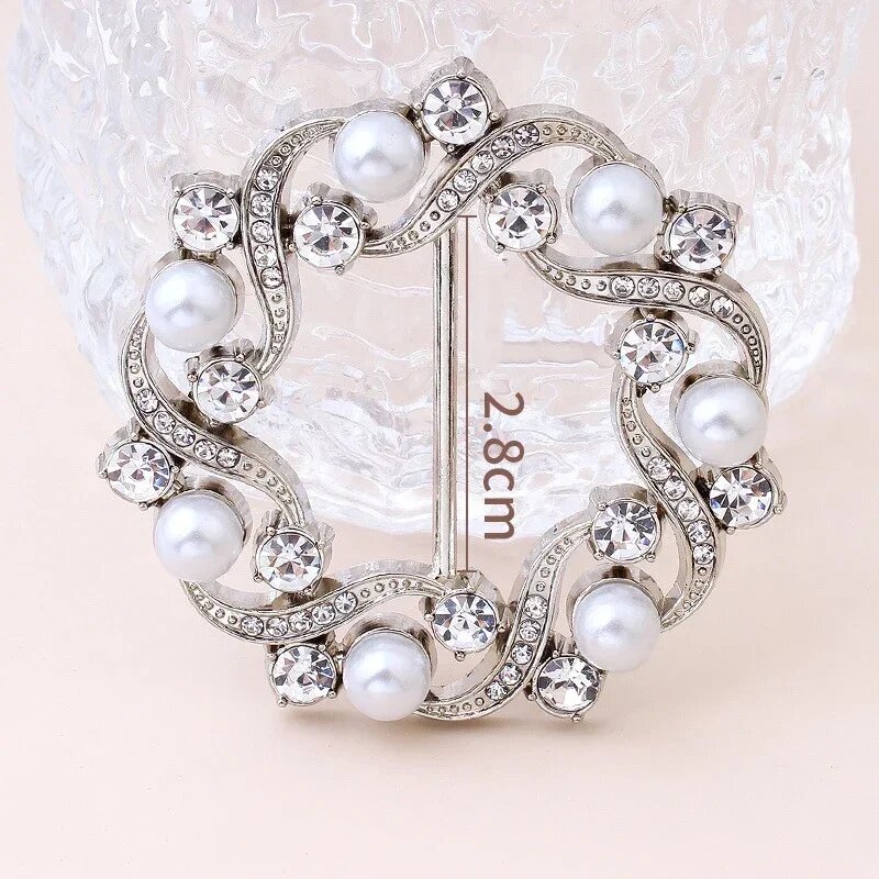 Декоративные пряжки для одежды Серебряный, 8