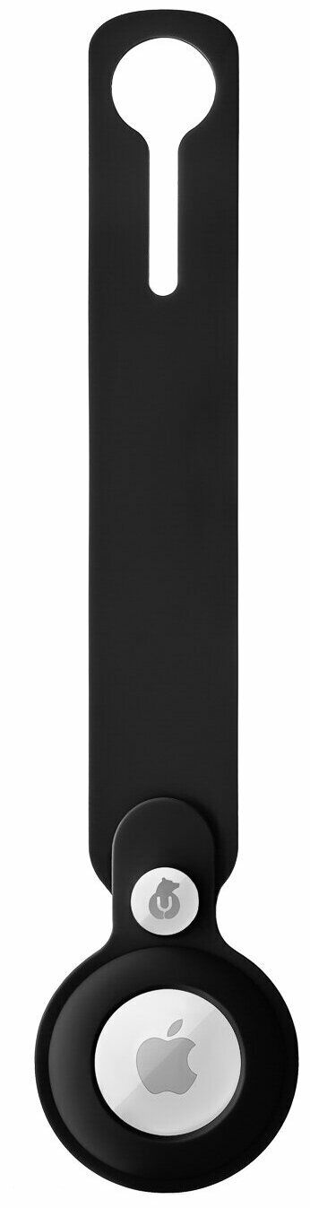 Чехол uBear CS96BL01TH-AT1, для Apple AirTag, силиконовый, черный