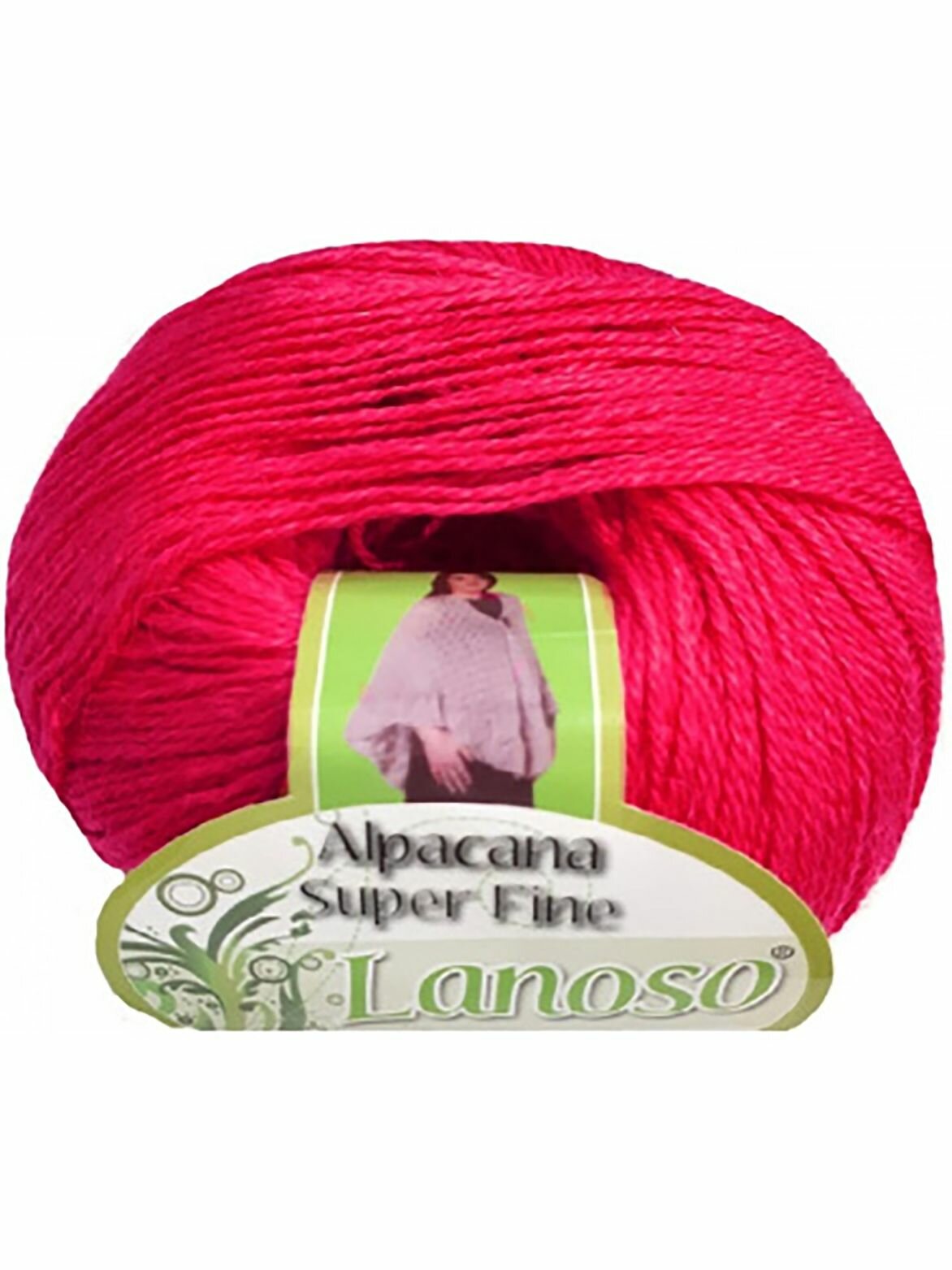 5 Мотков, Lanoso ALPACANA SUPER FINE, 35% Шерсть, 25% Альпака, 40% Акрил / 100 гр. - 375 м, Цвет-948