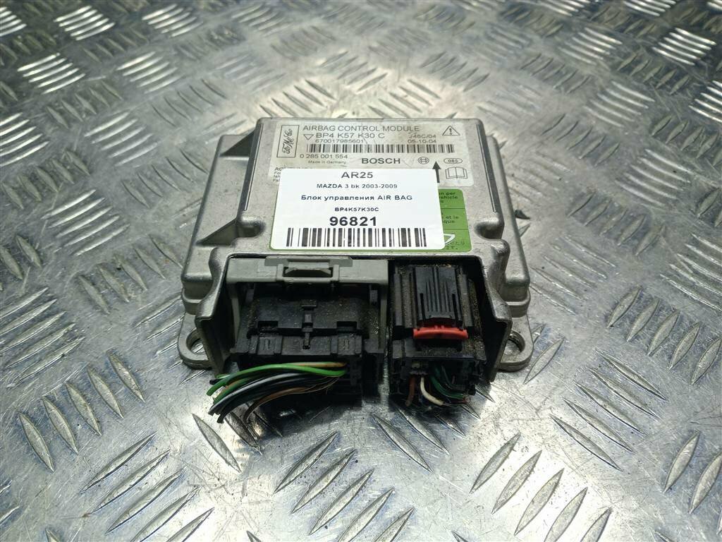 Блок управления SRS (AIR BAG) Б/У для MAZDA 3 BK рестайлинг (2006—2009) BP4K57K30C