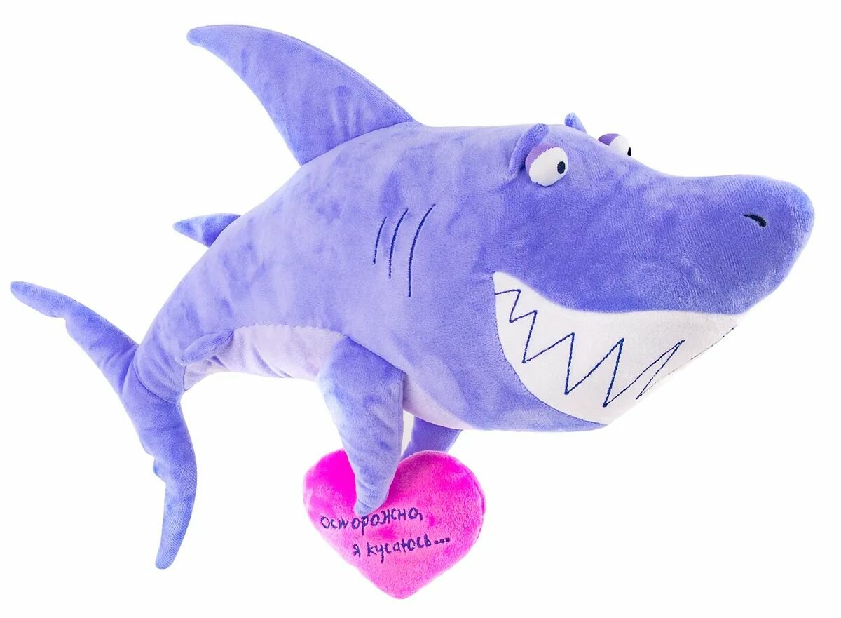 Мягкая игрушка Button Blue мягкая игрушка Акула, "Зубастик", 50 см (УП-00064213)