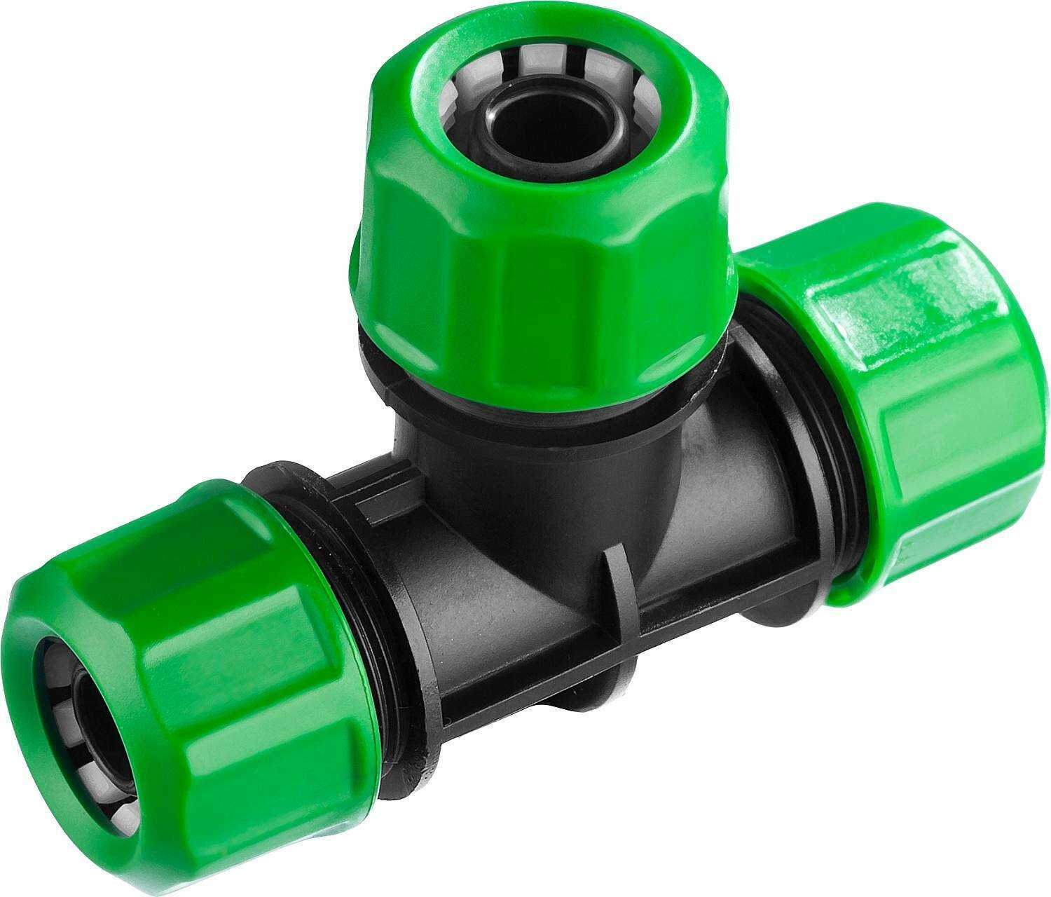 Тройник цанговый (шланг-шланг-шланг), росток 3/4х1/2х1/2.