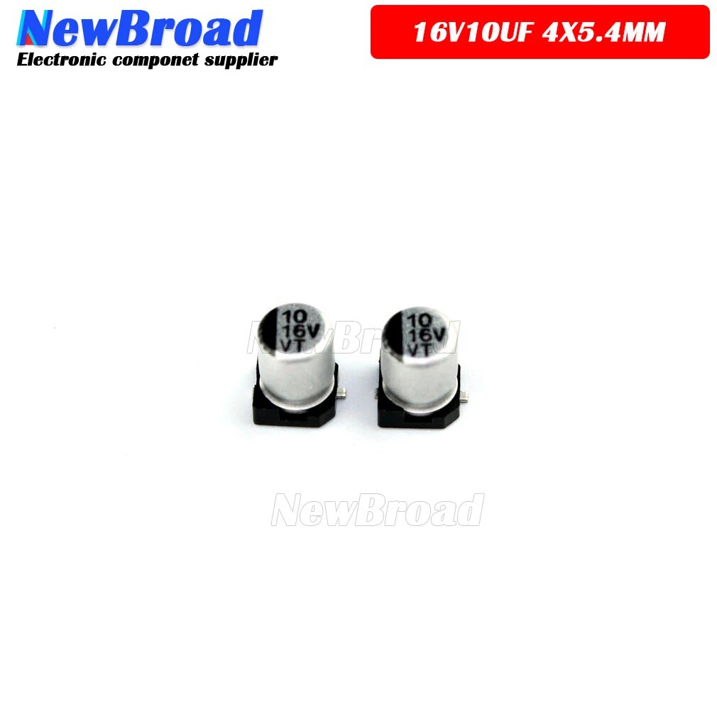 20 шт. SMD алюминиевый электролитический конденсатор 16В 10 мкФ 16V10UF 4X5.4MM