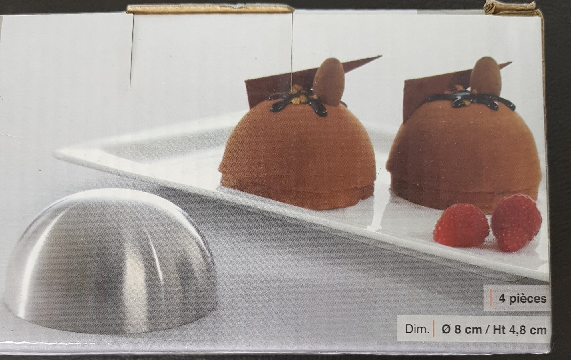 !09 Формочки для выпечки, 4 шт, 8*4,8 см, металл, Франция