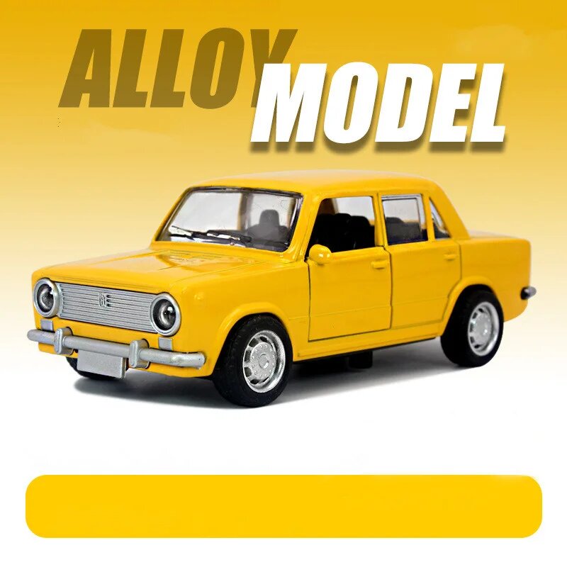 Модель автомобиля LADA 1:36, Yellow