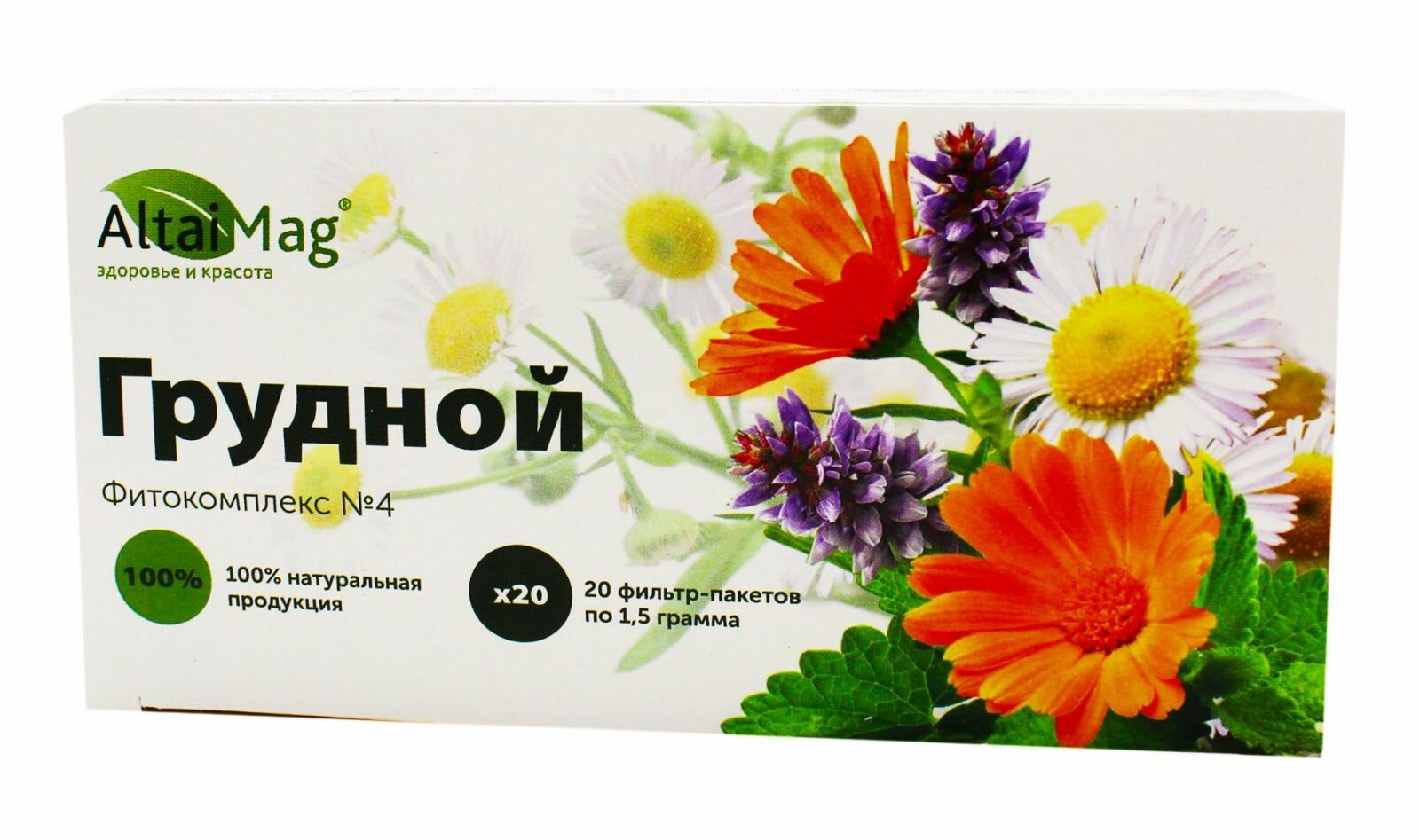 Чайный напиток Altaimag грудной сбор № 4, 20 пакетиков