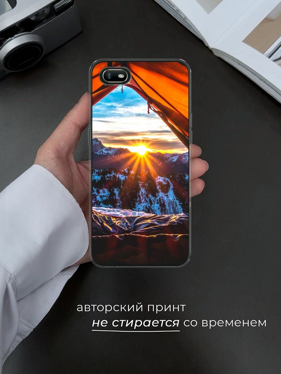 Силиконовый чехол на Oppo A1k / Оппо А1к с принтом "Горы 7" — фото 1