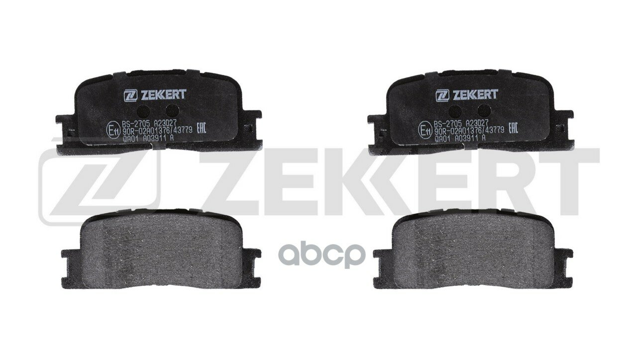 Колодки торм. диск. задн. Chery Fora 06- Lexus ES (VZV MCV) 01- Toyota Camry (V30) 01- Kluger (U2 Zekkert арт. bs-2705