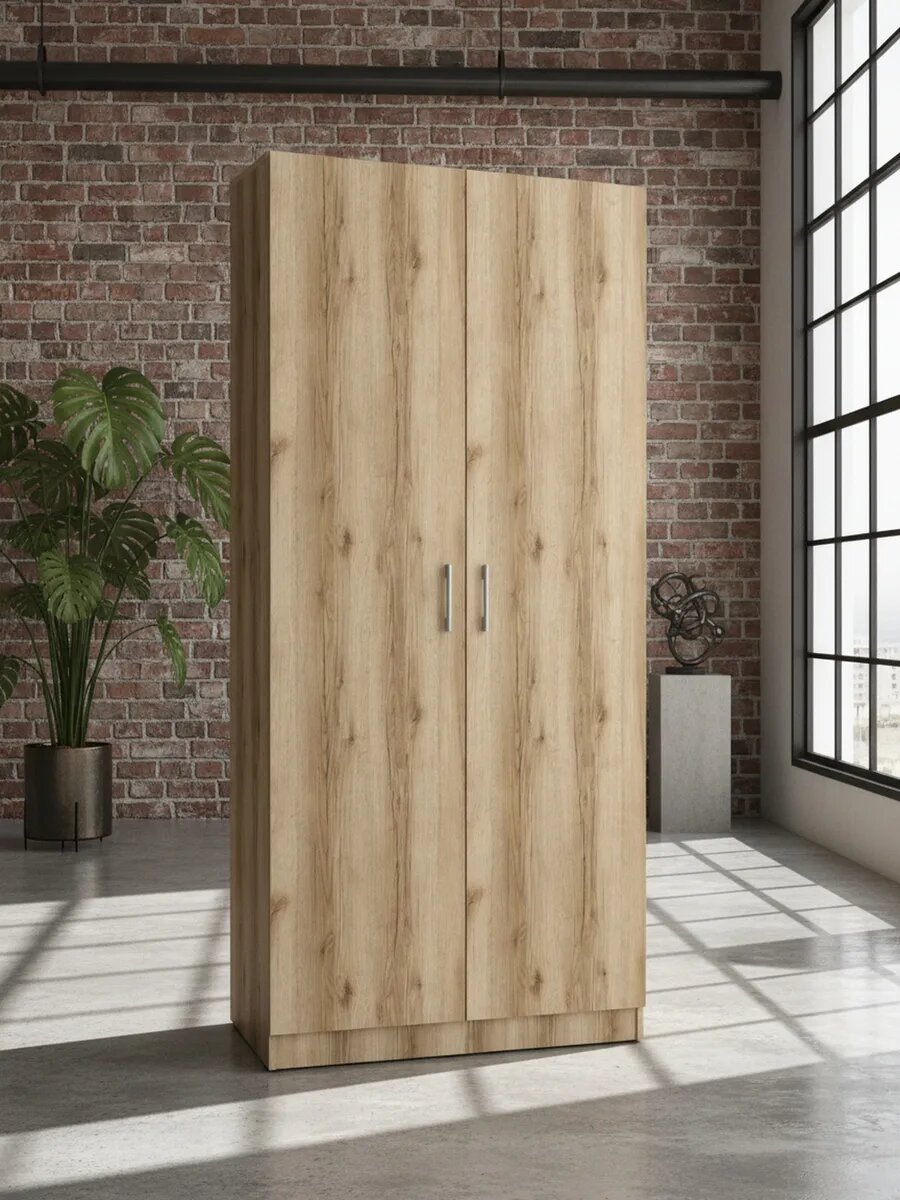 Распашной шкаф FRESTER с полками деревянный для одежды, от производителя