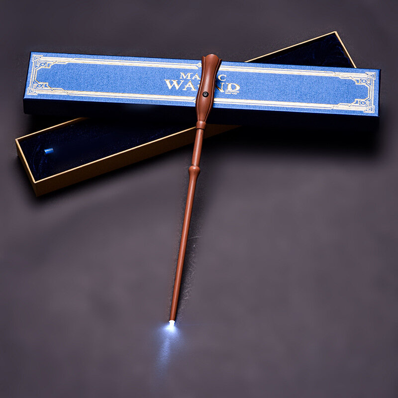 Светящаяся палочка Гарри Поттера, палочка Гермионы, светящаяся магическая палочка Дамблдора, игрушка на Хэллоуин с LED-подсветкой