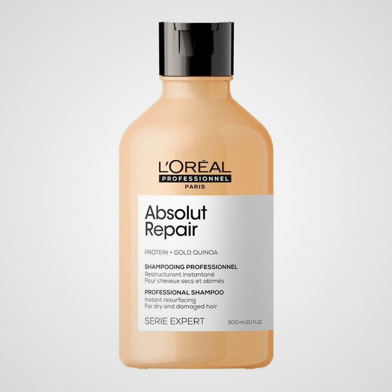 Шампунь для восстановления поврежденных волос Absolut Repair 300 мл L'Oreal Professionnel Absolut Repair Gold Quinoa+Protein Shampoo Шампунь 300 мл