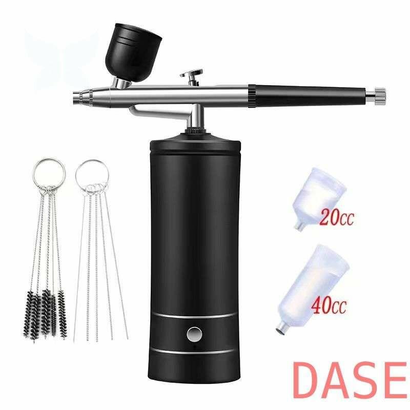 Беспроводной портативный Аэрограф с аккумулятором и компрессором для творчества, моделизм, украшение тортов, маникюр, косметология и др. сферы