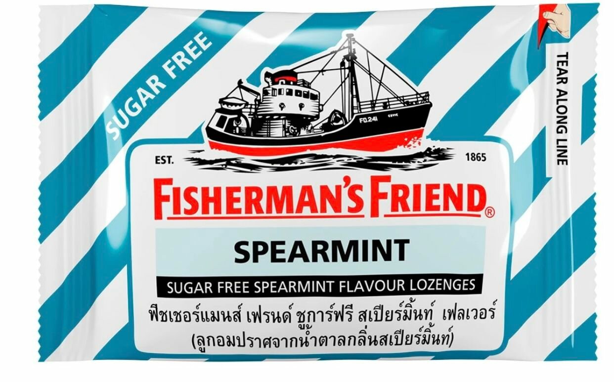 Леденцы Fisherman's Friend без сахара, Великобритания - мята