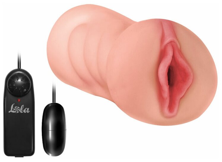 Двусторонний мастурбатор с вибропулей Lucky Charm