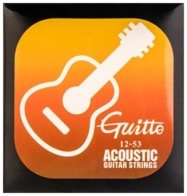 Струны для акустической гитары, 12-53, Guitto GSA-012