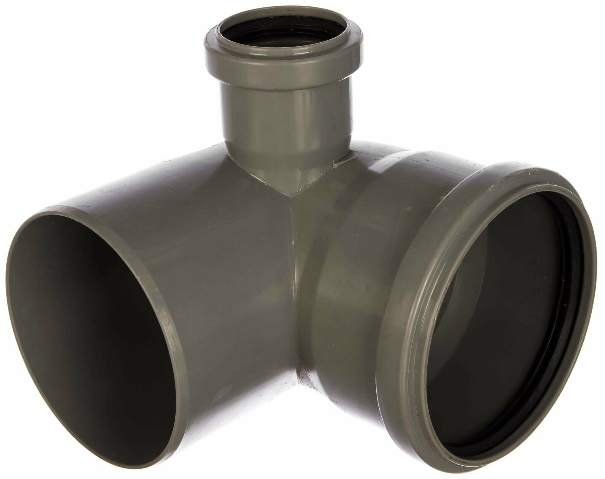 PP Отвод с выходом левый Pro Aqua Comfort 110x50/87,5, серый