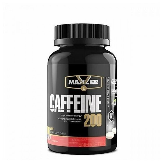 Предтренировочный комплекс Maxler Caffeine 200 (100 шт.) натуральный