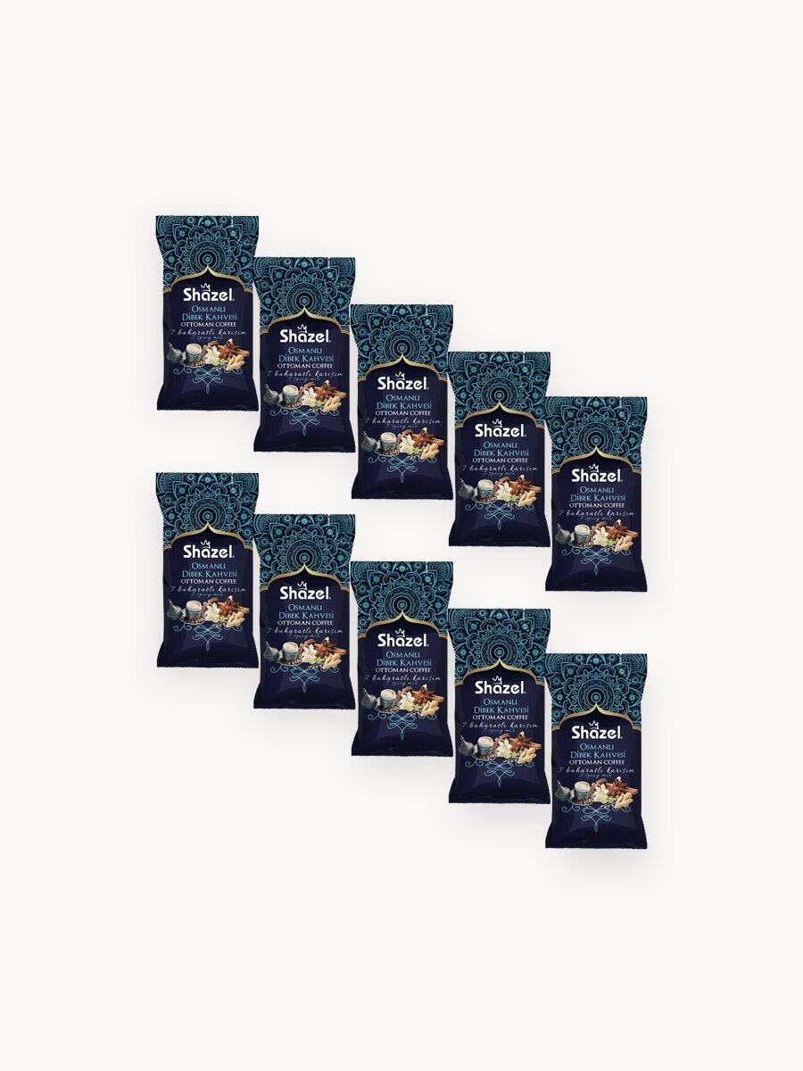 Кофе Shazel "Osmanli Dibek", с пряностями, 10 стиков, для офиса