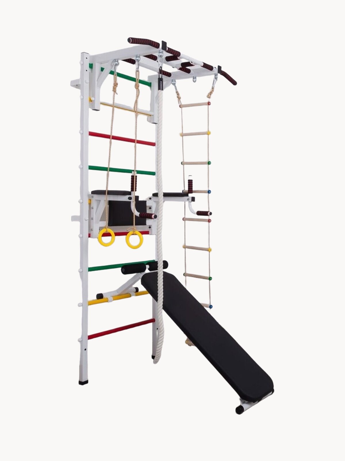 Усиленная шведская стенка SportStenki С2, цвет светофор.