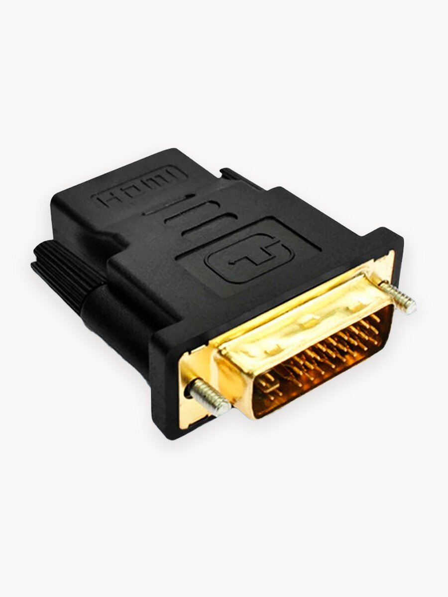 Переходник Hdmi Dvi DVI-I 24+5 (M) - Hdmi (F) 1080p Full HD позолоченные контакты