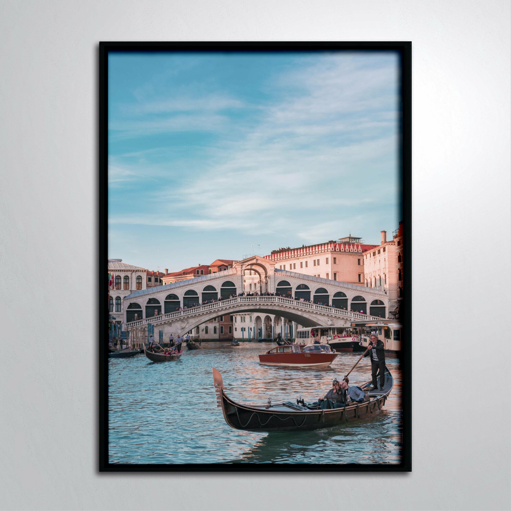 Постер без рамы/Постер для интерьера/Фотография Венеция Гондола Venice