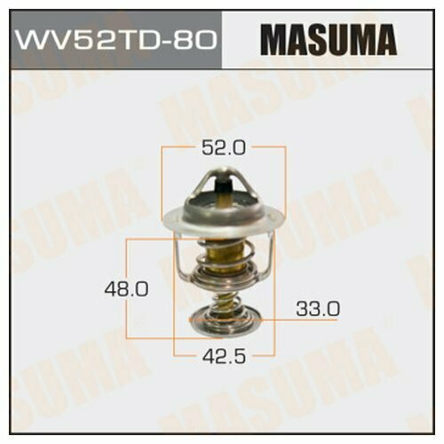 Термостат охлаждающей жидкости Masuma WV52TD80 для Toyota Platz, Ractis, Yaris