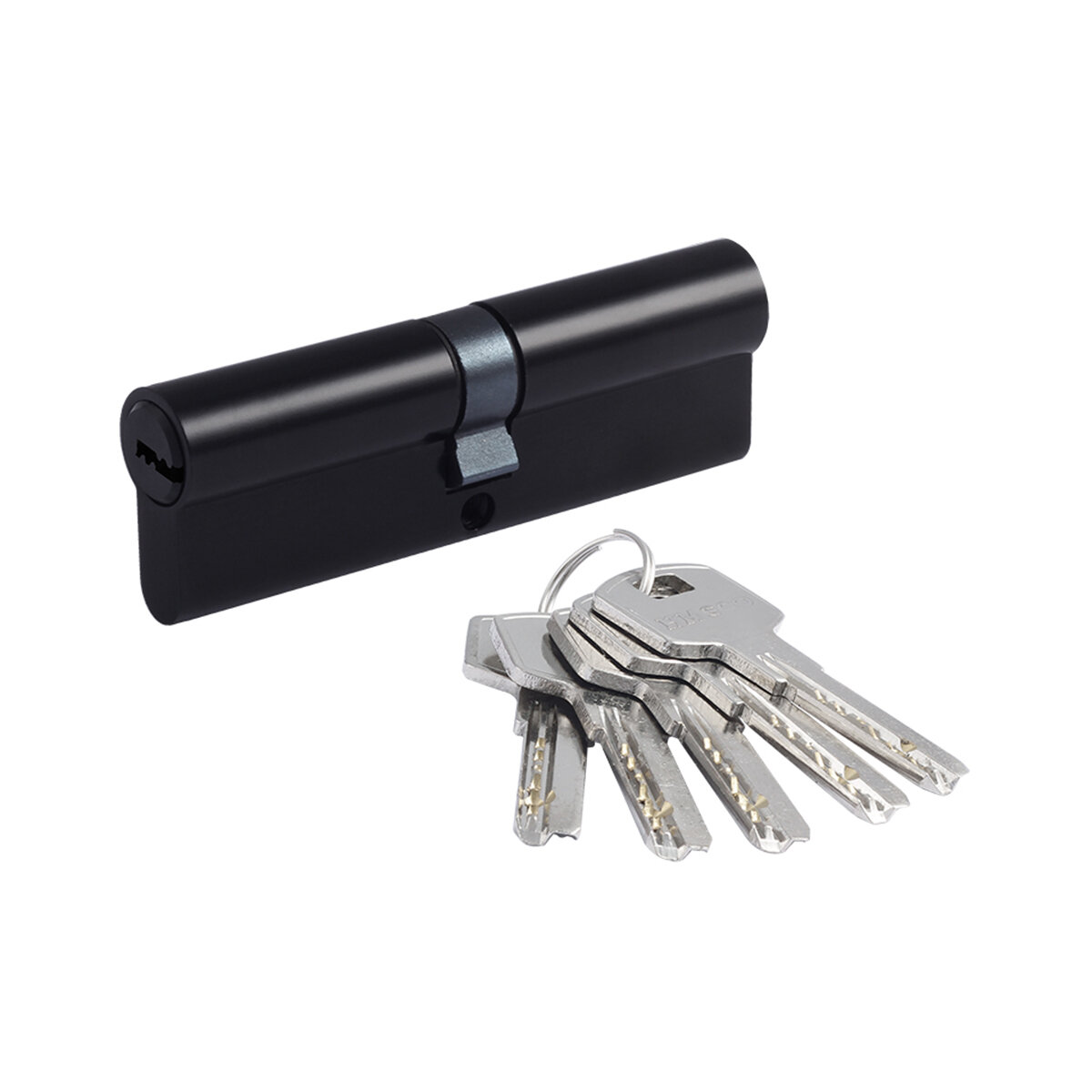 Цилиндровый механизм Нора-М STD AL ЛП-100 (50-50), ключ/ключ, черный