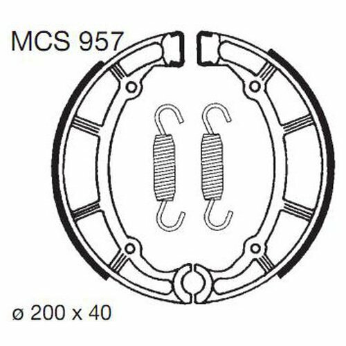Комплект тормозных колодок (комплект 3598 шт.) TRW MCS957