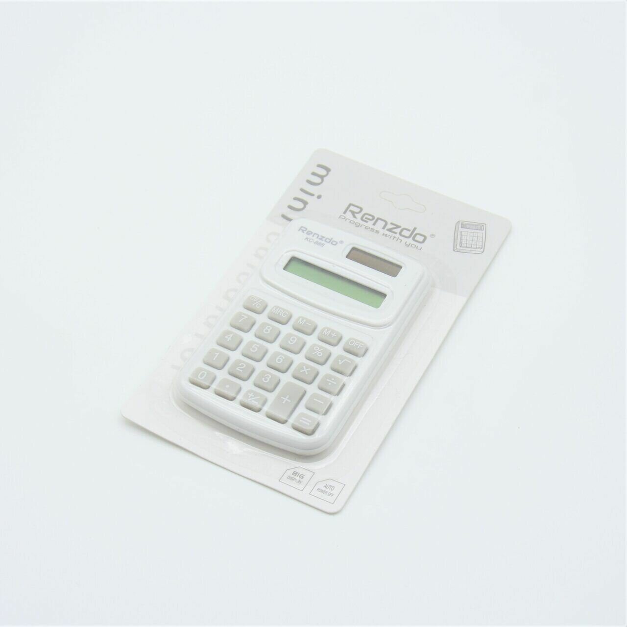 Калькулятор карманный 8 разрядов 100x60мм "К-888" белый